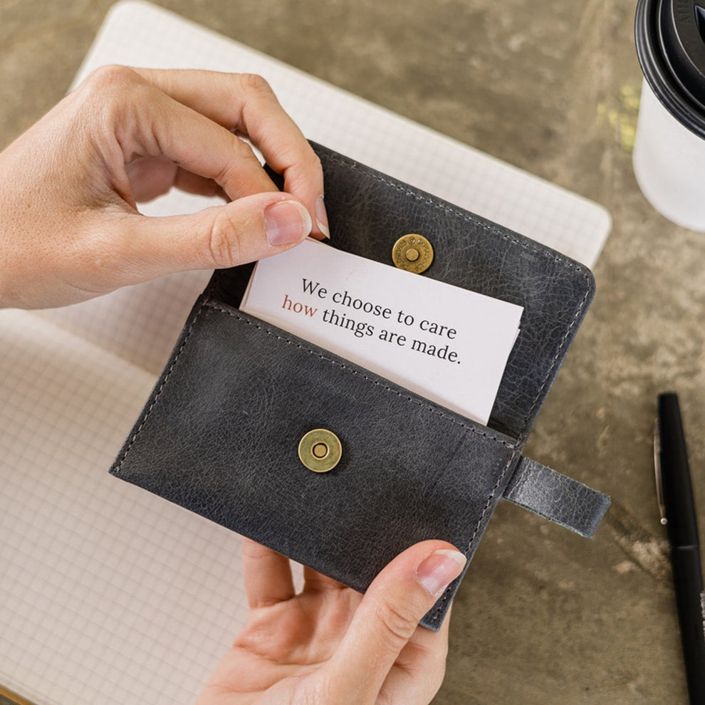 Leather Card Carrier – Purse & Clutch